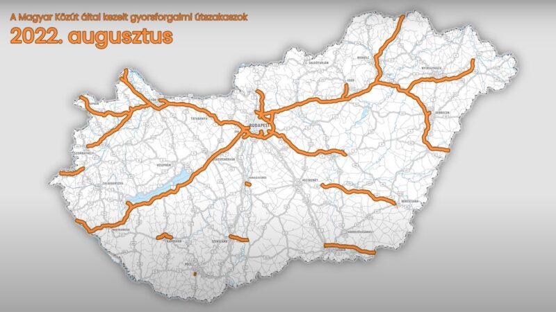 Sokszáz kilométernyi autópálya került ki a Magyar Közút kezéből ...